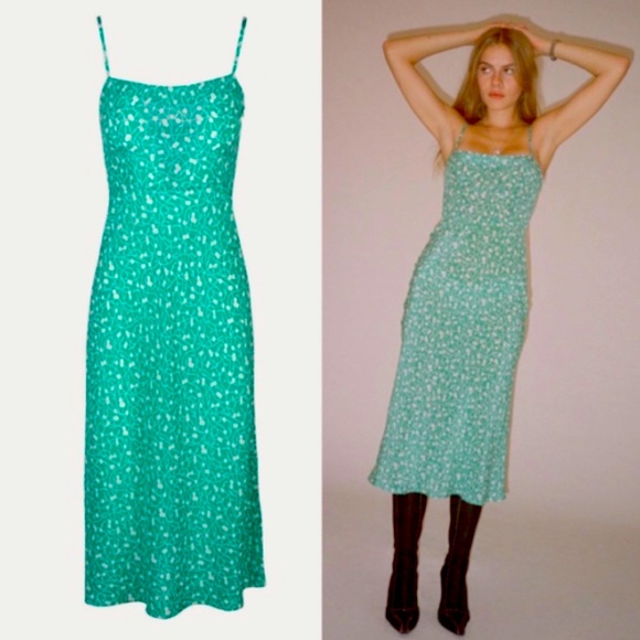 Realisation Par | Dresses | Ralisation Par Amelia Midi Dress Green ...